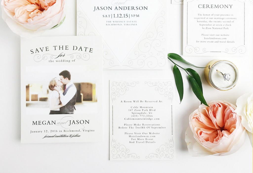 Basic Invite Is Anything But Basic - Celebrity Style Weddings